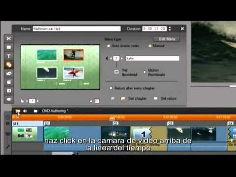 pinnacle studio 14 and 15 dvd menus with spanish subtitles/subtitulos en espanol
