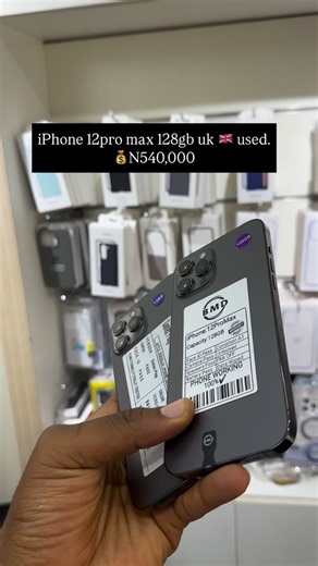 CASCADE MOBILE TECHNOLOGY on Instagram: "iPhone 12pro max 128gb uk 🇬🇧 used. 💰N540,000 ☎️ 09030945142 #apple #gadget #fy #phones #viral #iphone12"