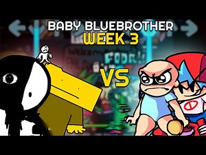FNF Baby Blue Brother Week 3 MOD - O CROSSOVER MAIS LOUCO JA FEITO!