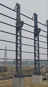 Main Line Pump House:- Erection of Steel Structure