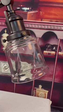 HonoDing Ceiling Lamp Replacement Shade Set of 4, Glass Ceiling Fan Light Covers, Clear Glass Lamp Shade for Ceilings Fan Light Chandelier Wall Sconce, Easy to Install