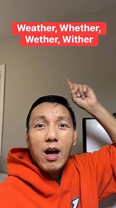 Weather vs Whether vs Wether vs Wither. #learningenglish #englishword #speakingenglish #tagalog #grammar #esl #englishlearners #learning #education | Food and Beyond - Dennis Barles