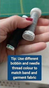 Sewing a band to cover the neckline seam: Tutorial