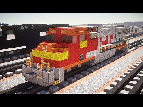 Minecraft Santa Fe GE Evolution Diesel Locomotive Tutorial