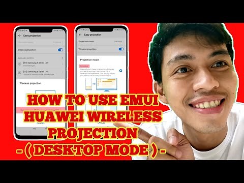 HOW TO USE EMUI HUAWEI WIRELESS PROJECTION (DESKTOP MODE) | USEFULL FEATURES OF HUAWEI SMART PHONES