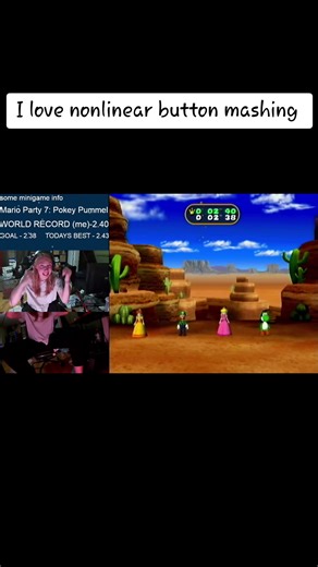 witterwy the fastest button masher #nonlinear #linear #fyp #twitchstreamer #buttonmashing #buttonmash #worldrecord #pokeypummel