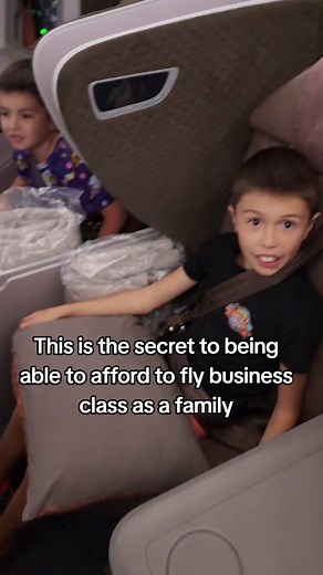 The secret to flying business class as a family... #australia #familyabroad #familytravel #onlyliveonce #pointhacking #creditcards #businessclass #familytraveltips #themothfamily