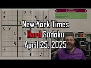 NYT Hard Sudoku Walkthrough | April 25, 2025