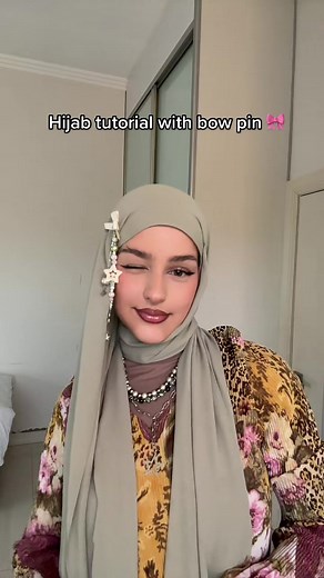 How to Fold and Pin a Rectangle Hijab with Bow Tutorial