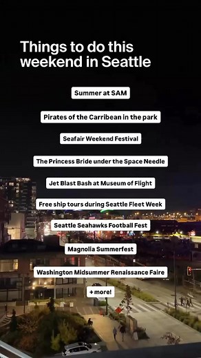 Have a great weekend Seattle! Enjoy these options or find more fun at the link in our comments below ❤️ | Secret Seattle