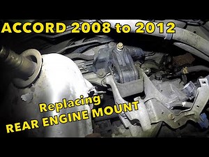 Honda Accord 2008 to 2012 2.4L How to replace rear engine mount