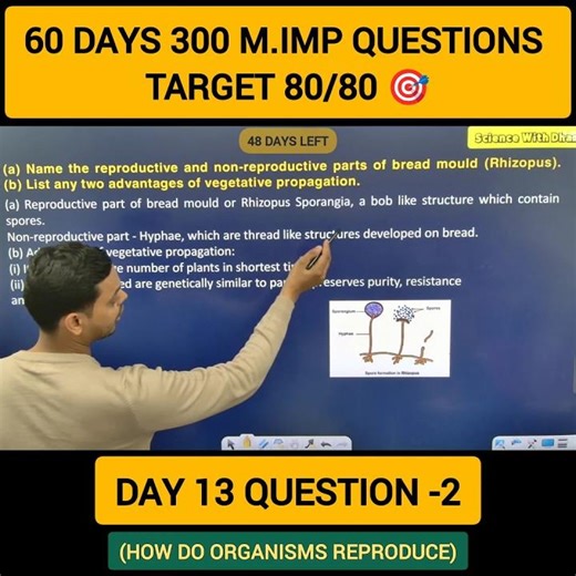Day 13 | Question–2 | How Do Organisms Reproduce? | 60 Days – 300 Questions