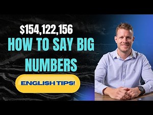 How to say big numbers in English | Business English Skills