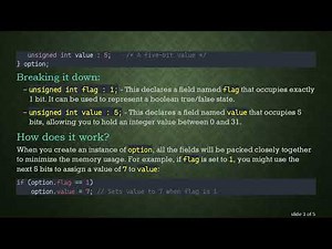 Understanding bit-fields in C: What Does char var : 3 Mean?