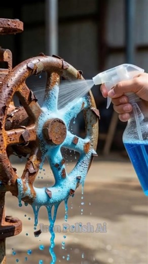 Rusted Metal Comes Back to Life! 😲 | Iron Polish AI #aishorts #aitransformation