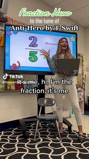 Totally inspired by @teachwithmrc ! Our fraction hero song! #taylorswift #teachertips #teachersoftiktok