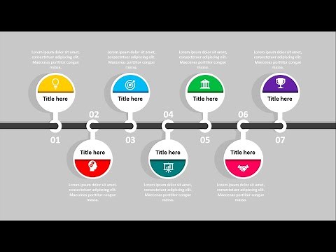 Create 7 Options Infographic Slide in PowerPoint. Tutorial No. 918