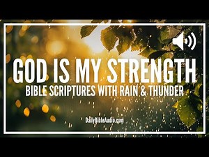 Blessed Scriptures and Gentle Rain (2 HOURS) | KJV Bible Verses For Sleep, Peace, Rest, Relaxation