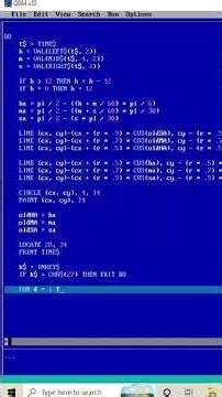 Coding Timepieces (in QBasic)