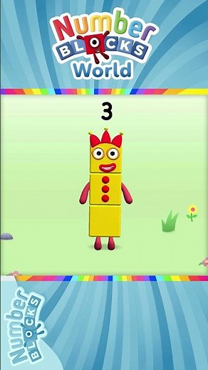 Numberblocks World - Meet Numberblock Three and Learn How to Trace the Number 3 | BlueZoo Games