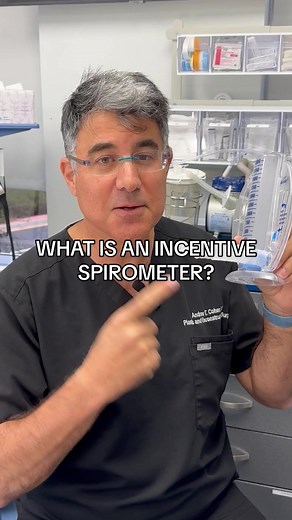 What is an incentive spirometer? 🫁 An incentive spirometer is primarily used to encourage and measure deep breathing. It helps prevent atelectasis (collapse of lung tissue) and pneumonia, which can occur when a person doesn't take deep breaths and clear mucus from their lungs after surgery or due to certain medical conditions. #plasticsurgery #surgery #incentivespirometer #plasticsurgeryrecovery #surgeryrecovery #lungs #recovery #aftercare #doctors #plasticsurgeon