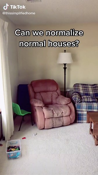 Normalize Normal Homes - Tips for Decluttering and Embracing Messy Rooms | TikTok