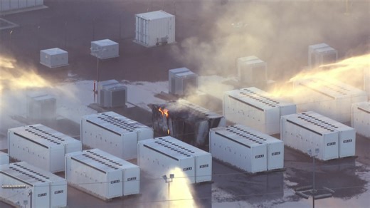 Multiple agencies responding to battery storage fire