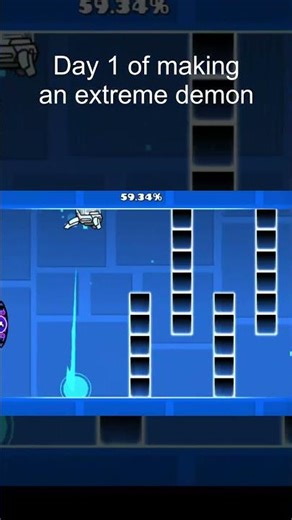 Day 1 of making an extreme demon #geometrydash #gd #viral #gaming