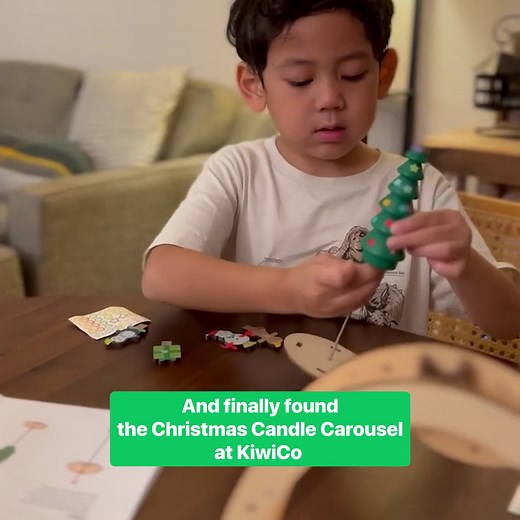 5.3K views · 961 reactions | Great news!For a limited time, you can start KiwiCo Kiwi Crate with our holiday bestseller Christmas Candle Carousel and even save on it!  | KiwiCo | Facebook