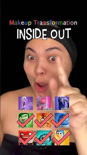 ‘FEAR’ Inside Out Makeup Transformation 😱‼️ #InsideOut2 #illusionmakeup #makeuptutorial