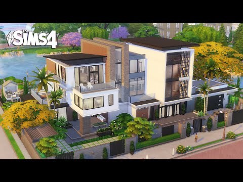 Large MODERN Luxury Home | Newcrest | The Sims 4 | No CC | Stop Motion Build