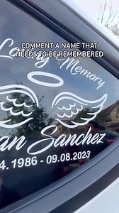 In Loving Memory Decal | Color & Size Options Available | Angel Wings | Loving Memory | Memorial Decal | Custom Car Decal | Vinyl Cut Text - Etsy