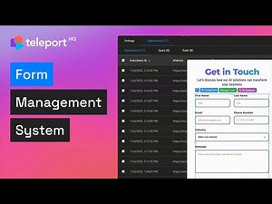 TeleportHQ Forms – Build, Manage & Collect Submissions in One Place
