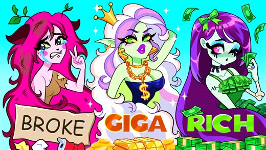 Broke vs giga vs rich girls at school! 🤑 relatable money level experiences | Teen-Z
