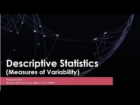 4. Descriptive Statistics (Measures of Variability)