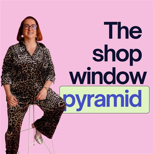 Retail Window Display Pyramid For Shops