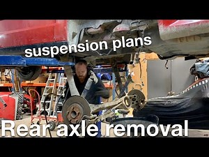 Removing 2014 grand caravan rear axle, make way for the 8.8! Mocking up the diff, fitting NEW wheels