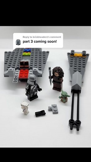 Replying to @brickheaderz #mando #grogu #babyyoda #dindjarin #starwars #starwarsfan #starwarstiktok #lego #legostarwars #legos