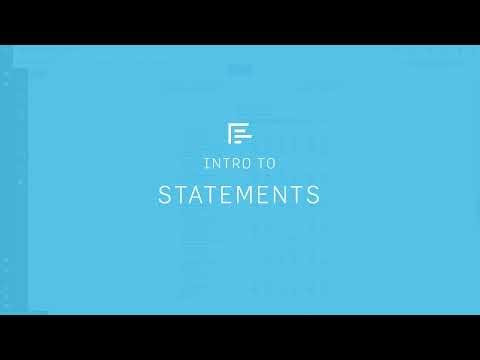 Intro to Statements