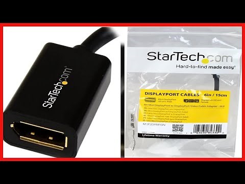 StarTech com Mini DisplayPort to DisplayPort Adapter 4K x 2K UHD Video Mini DP to DP Converter