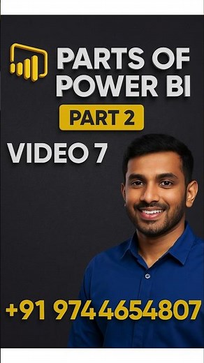 Parts of Power BI (Part 2) 😱 Power BI Malayalam Tutorials | Video 7 #shortfeed #shorts