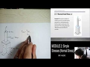 MODULE 2 (part 2) - Normal Stresses