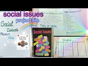Social issues project file class 10th || project on social issues class 10 th|social studies project
