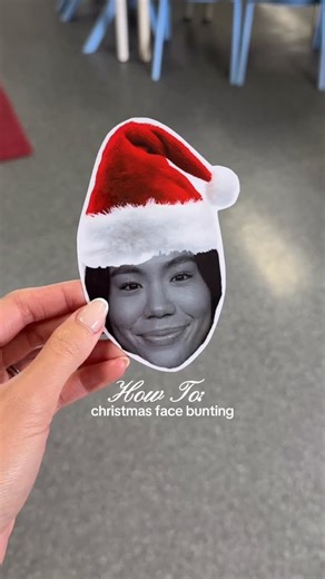 Pamela Chua on Instagram: "the tutorial on how to make the super cute christmas hat face bunting is here! saw this on pinterest & knew i had to immediately recreate this with photos of my students to decorate our classroom with for christmas 🤍🎄 perfect for your little ones, families or even friends to surprise them with! 🌟 save this to try later! #teachersofinstagram #teacherlife #teachingideas #teachingresources #primaryteacher #classroominspiration #classroomideas #classroomdecor #classroom
