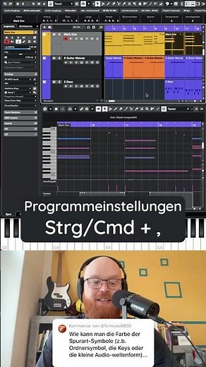 Cubase: Eigene Farben einstellen im Projekt