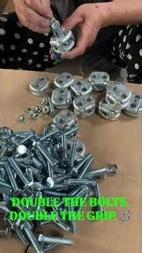 Double Bolt Wire Rope Clips: Heavy Duty Galvanized Clamps (Factory Stock) 🏭