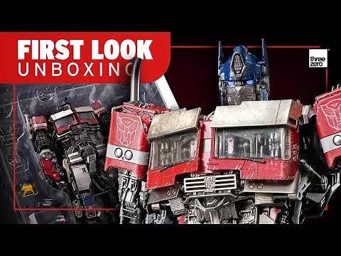 Threezero Transformers Rise of the Beasts Optimus Prime DLX Figure Unboxing | First Look