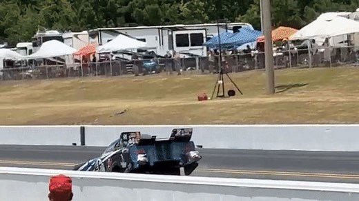 Drag Racing Legend Injured in Fiery Crash as Engine Explodes