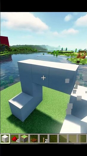 Minecraft Sliding Door Tutorial! 🚪 #shorts