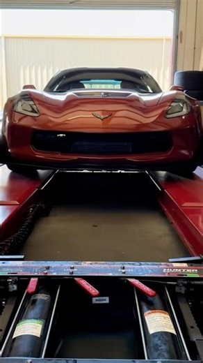 In-ground Hunter Alignment Rack For The Win On These Ultra Low Corvettes and Camaros #z06nation